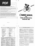 Bike Maintenance Checklist | PDF | Vehicle Technology | Machines