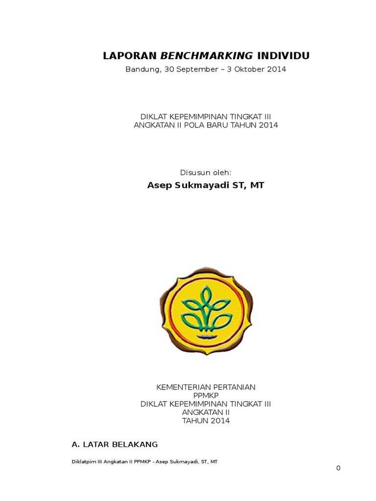 Documents - Tips - Contoh Laporan Benchmarking | PDF