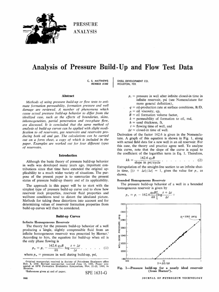 Pressure Build-Up Analysis Methods | PDF | Petroleum Reservoir | Gases