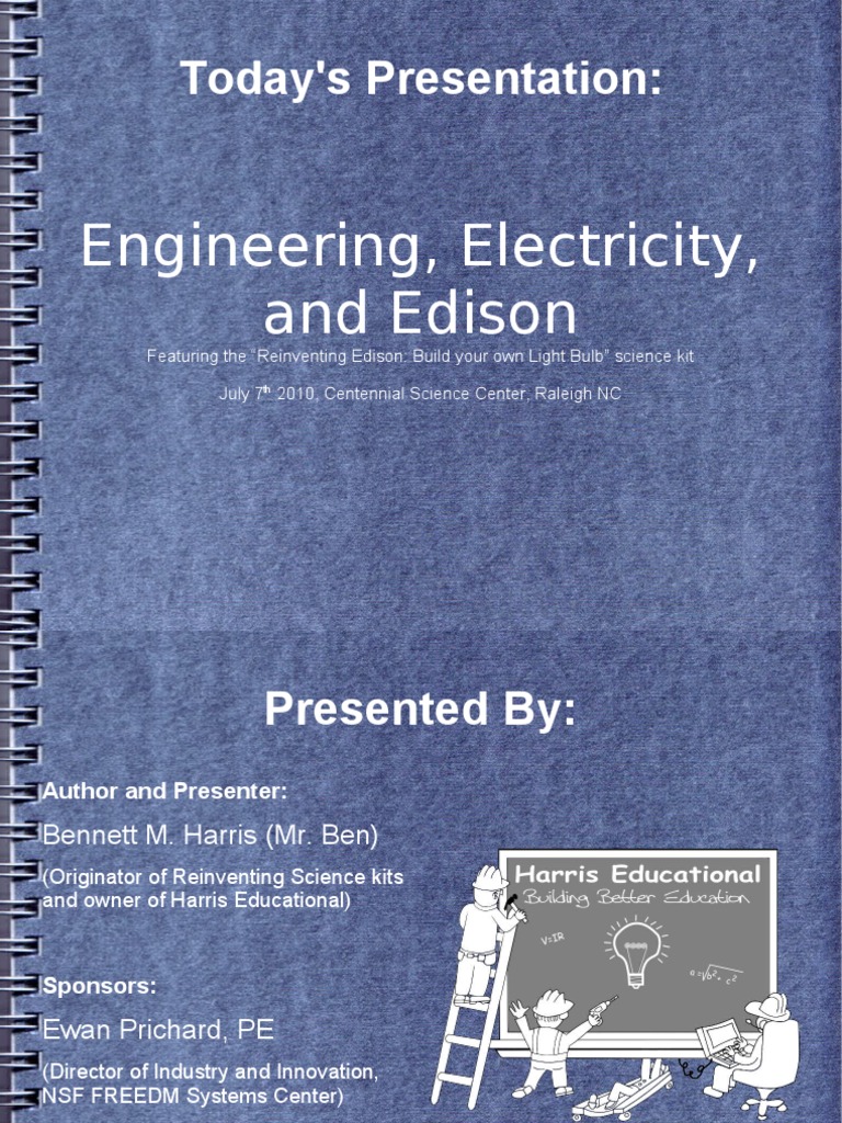 Edison and Light Bulb Innovation Workshop | PDF | Incandescent Light ...