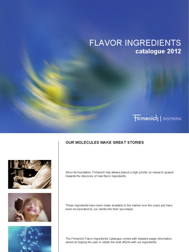 Flavor Ingredients: Catalogue 2012 | PDF
