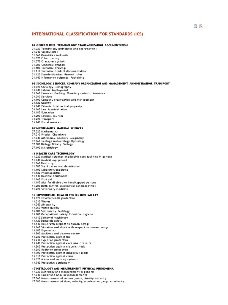 International Classification for Standards (Ics) | Electricity | Machines