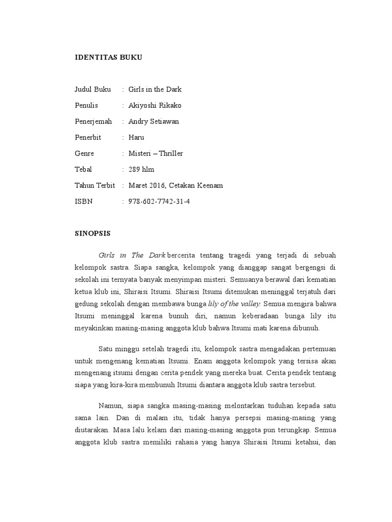 Identitas Buku | PDF