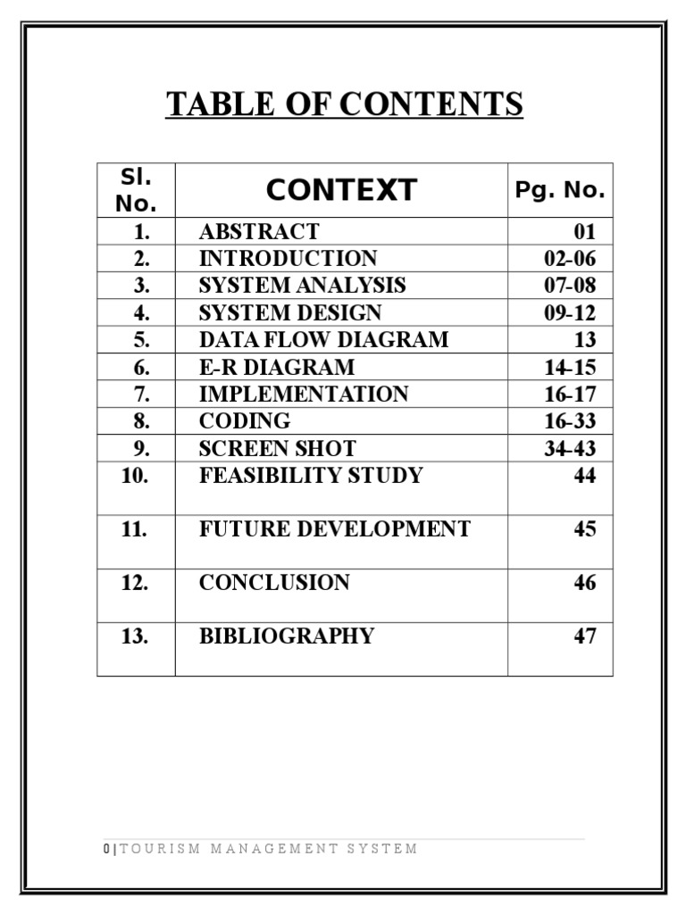 Tourism Management System Overview | PDF | Information Technology ...