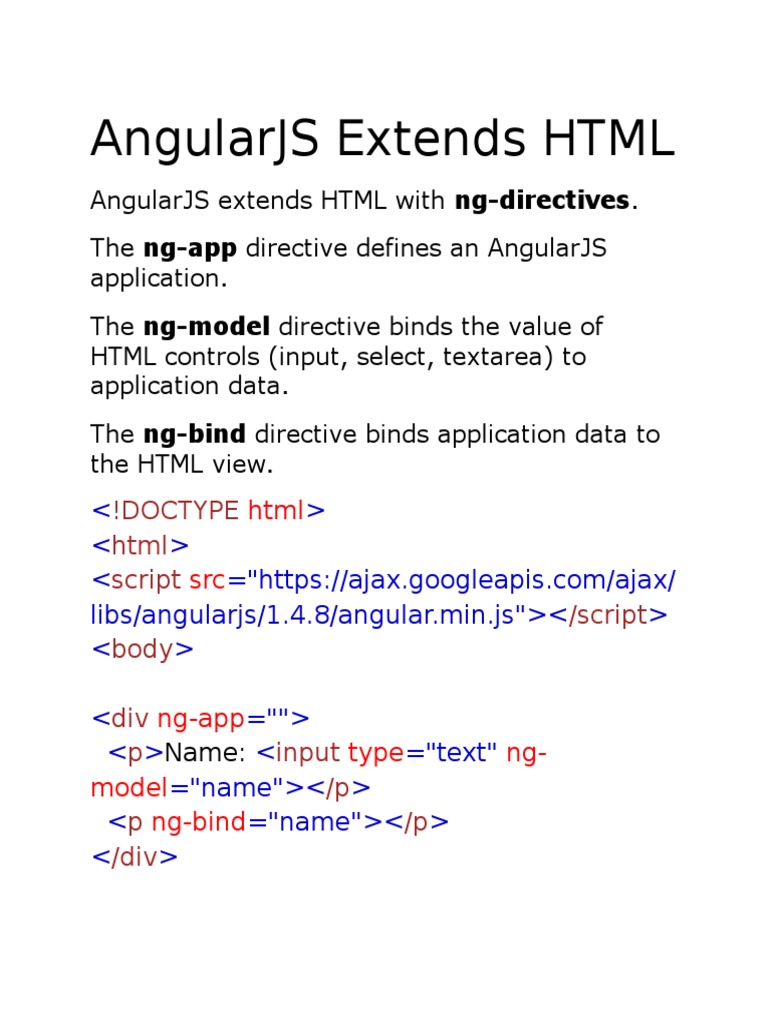 Angularjs Extends Html Pdf Angular Js Web Development