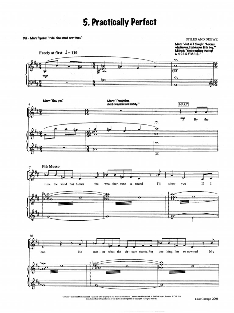 Practically Perfect Mary Poppins PDF | PDF