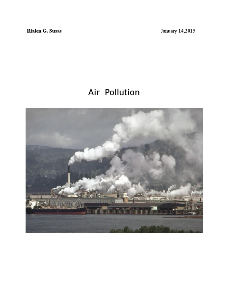 Air Pollution: Rialen G. Susas | PDF