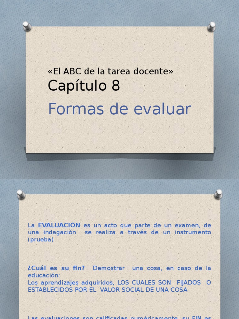 El ABC Capitulo 8 | PDF | Evaluación | Aprendizaje