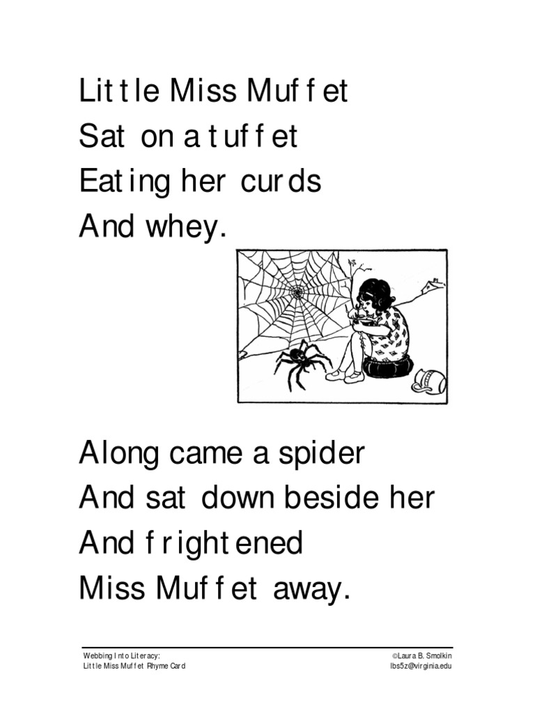 Little Miss Muffet PDF | PDF