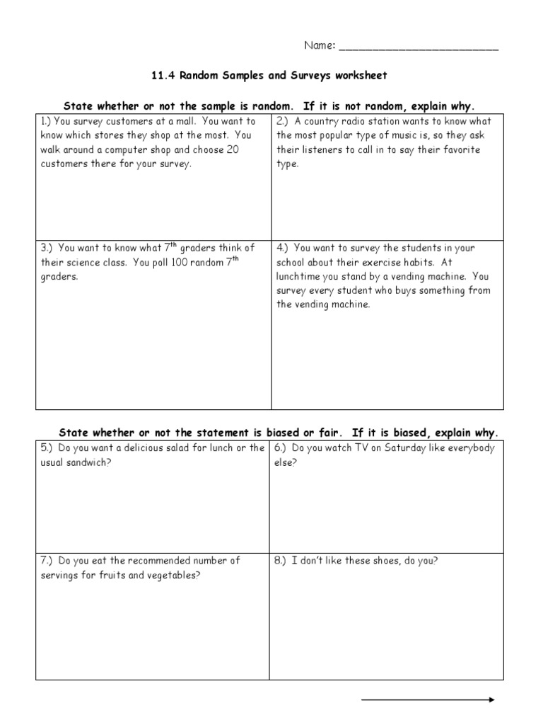 Sampling and Surveys | PDF | Lunch | Survey