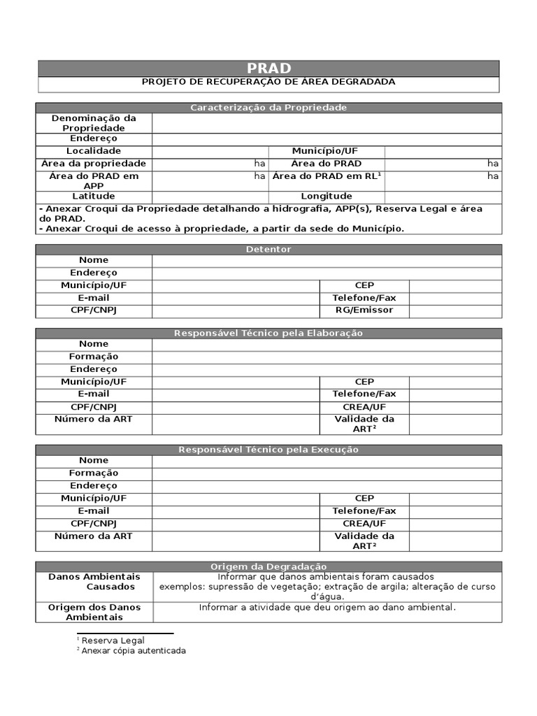 Modelo PRAD | PDF | Espécies Invasoras | Solo