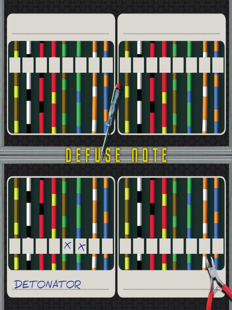 Escape Room Nuclear Countdown Defuse Note Color Print | PDF