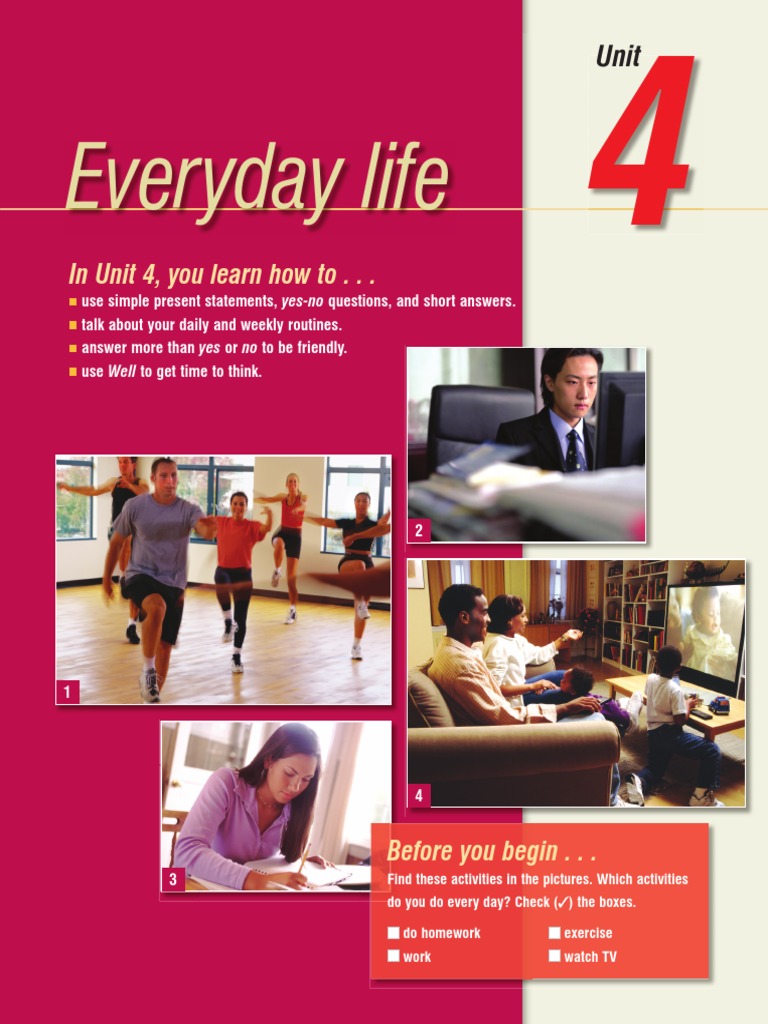 Touchstone SB Level 1 Unit 4 Sample | PDF | Languages