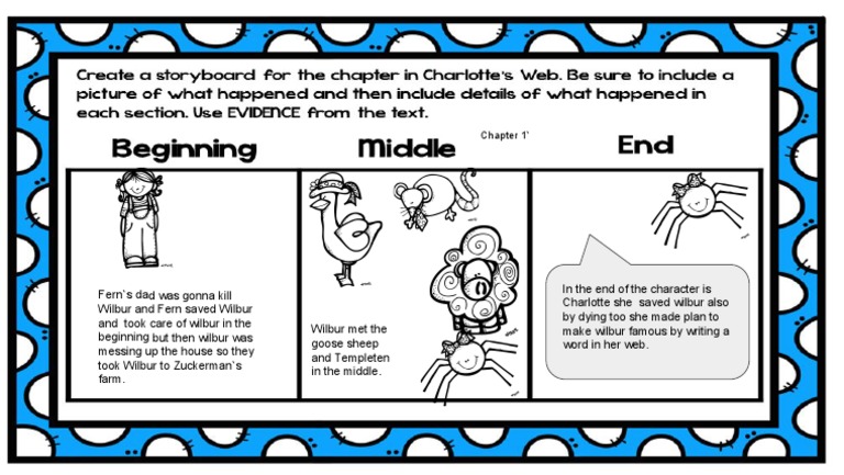 Charlottes Web Storyboard - Robert Nguyen | PDF