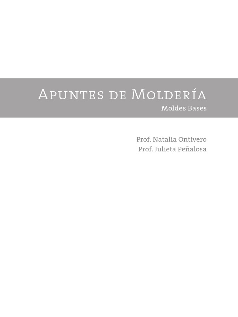 Apuntes de Moldería. Moldes Bases | PDF | Corsé | Rectángulo