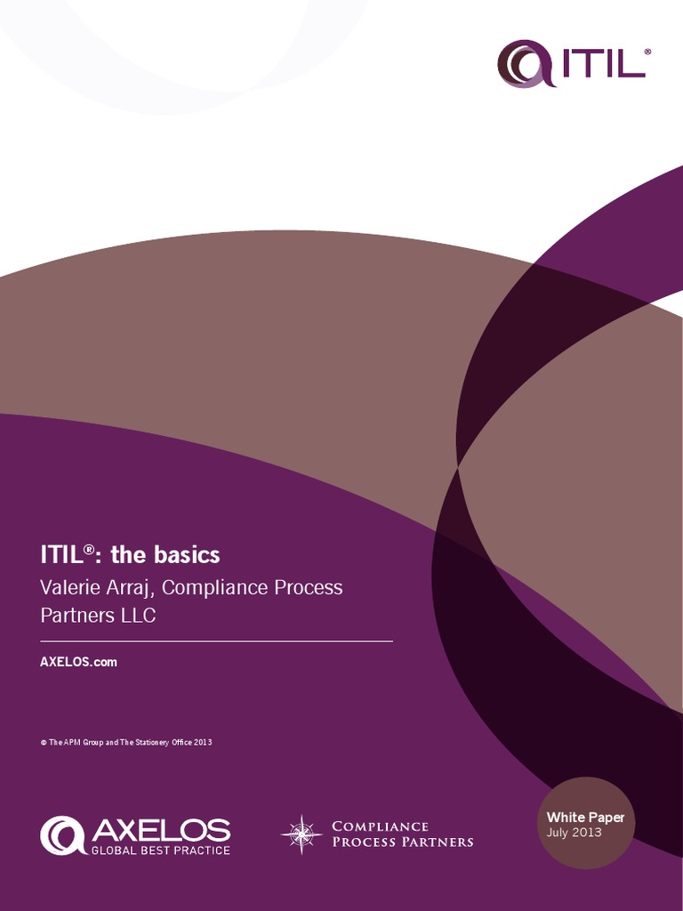 Axelos - Itil The Basics | PDF | Itil | It Service Management