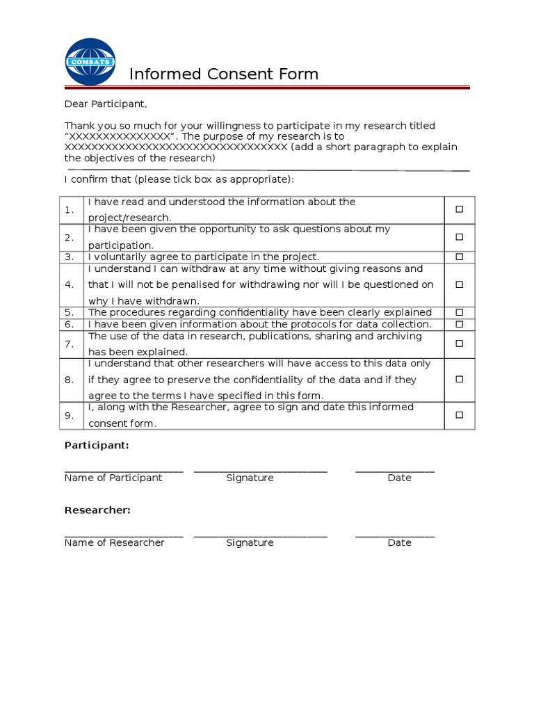 Consent Form | PDF