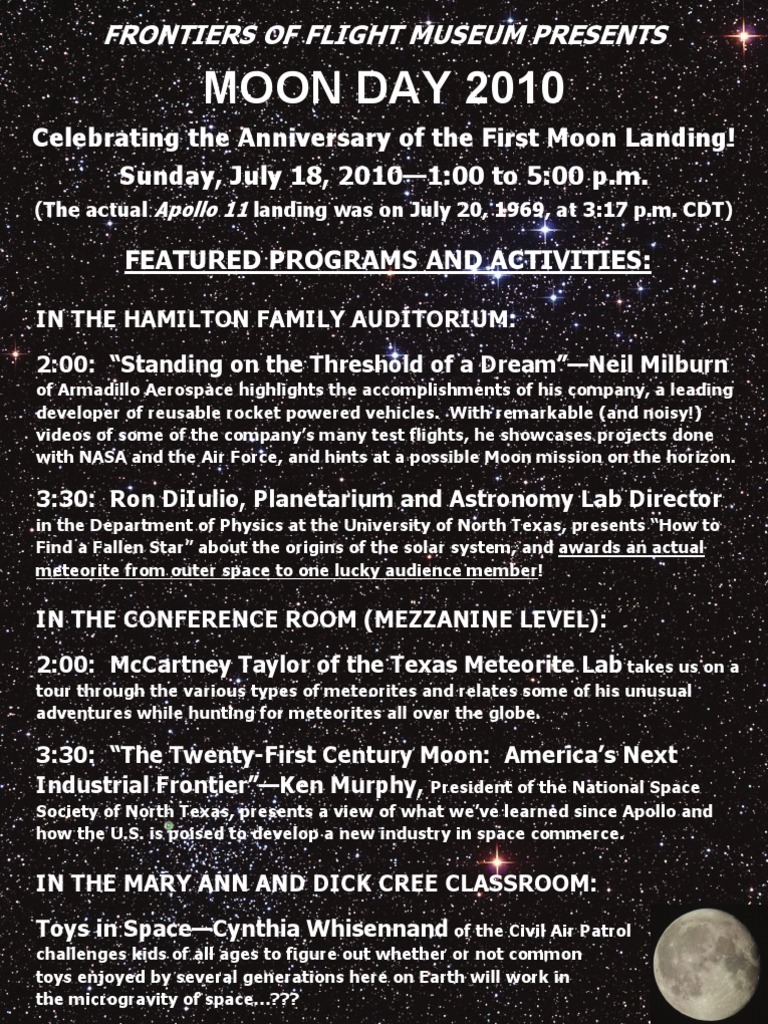 Moon Day 2010 | PDF | Moon | Apollo Program