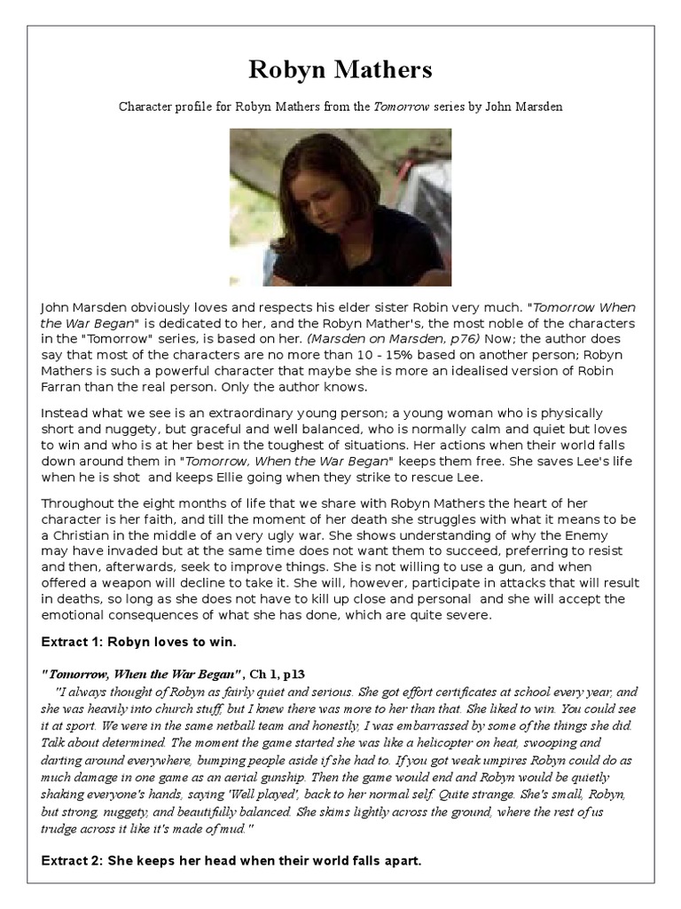 Robyn Mathers | PDF | Unrest | Violence