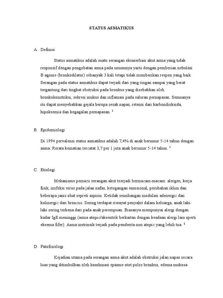 Status Asmatikus | PDF | Pengembangan Diri | Kesehatan Holistik