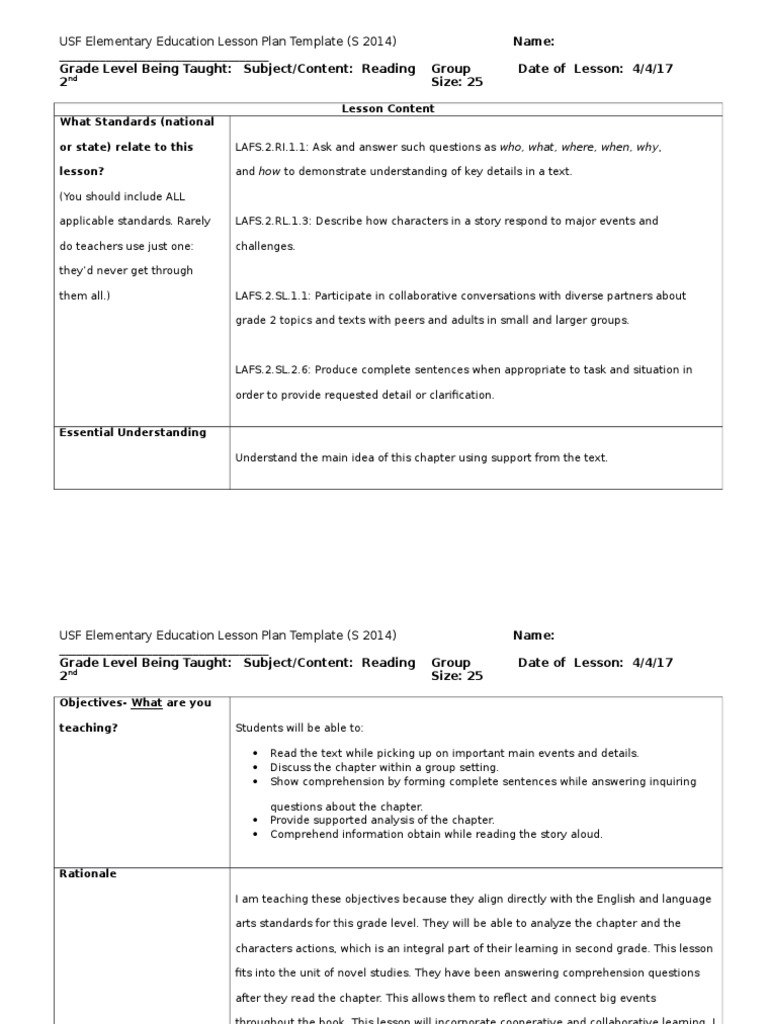 Supervisor Observation 3 | PDF | Reading Comprehension | Lesson Plan