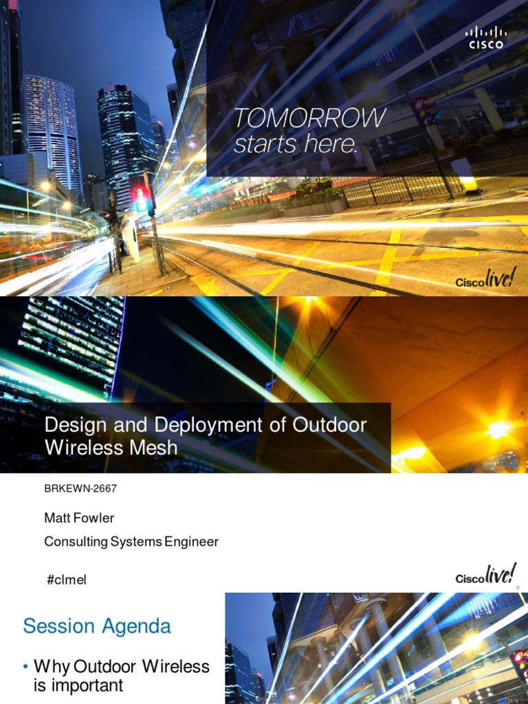 Design and Deployment of Outdoor Wireless Mesh | PDF | Wireless Lan | Wi Fi