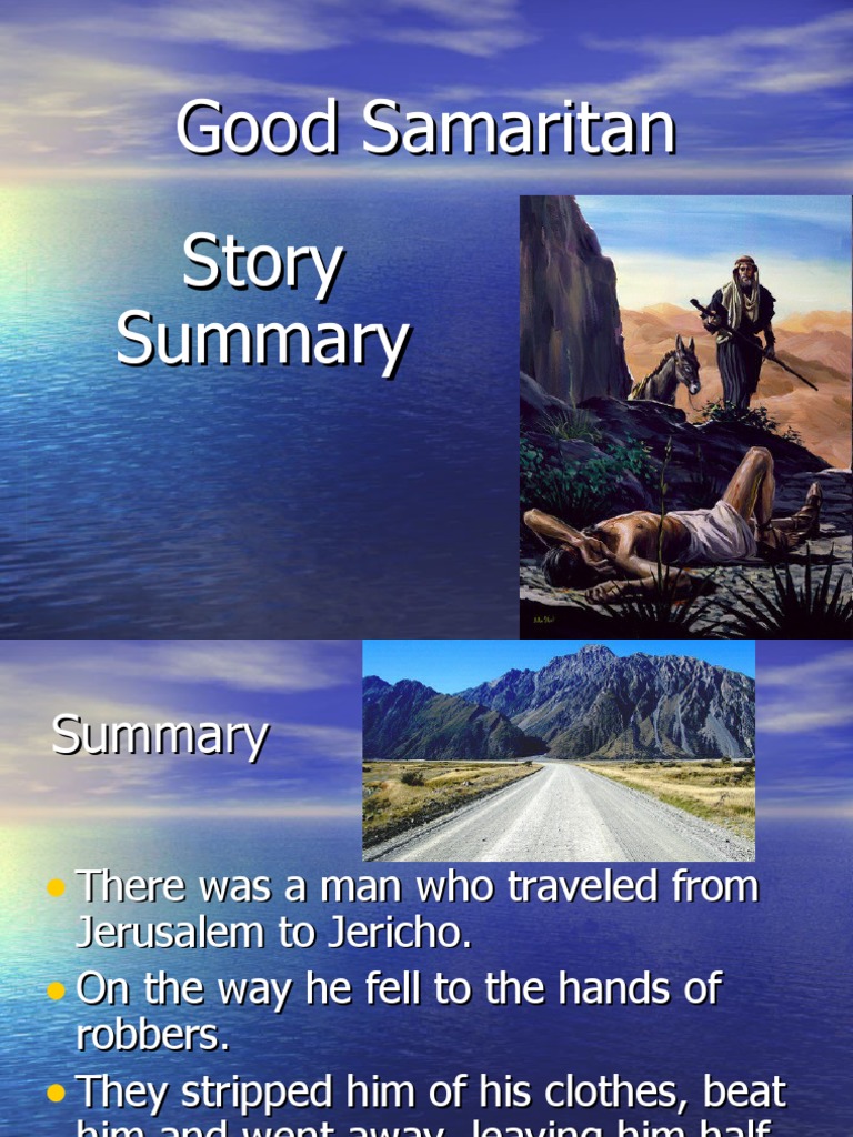 Good Samaritan Story Summary | PDF