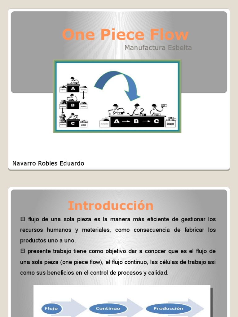 One Piece Flow | PDF | Lean Manufacturing | Calidad (comercial)