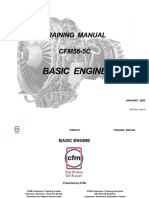 Training Manual CFM56-5B: Basic Engine | PDF | Turbine | Propulsion