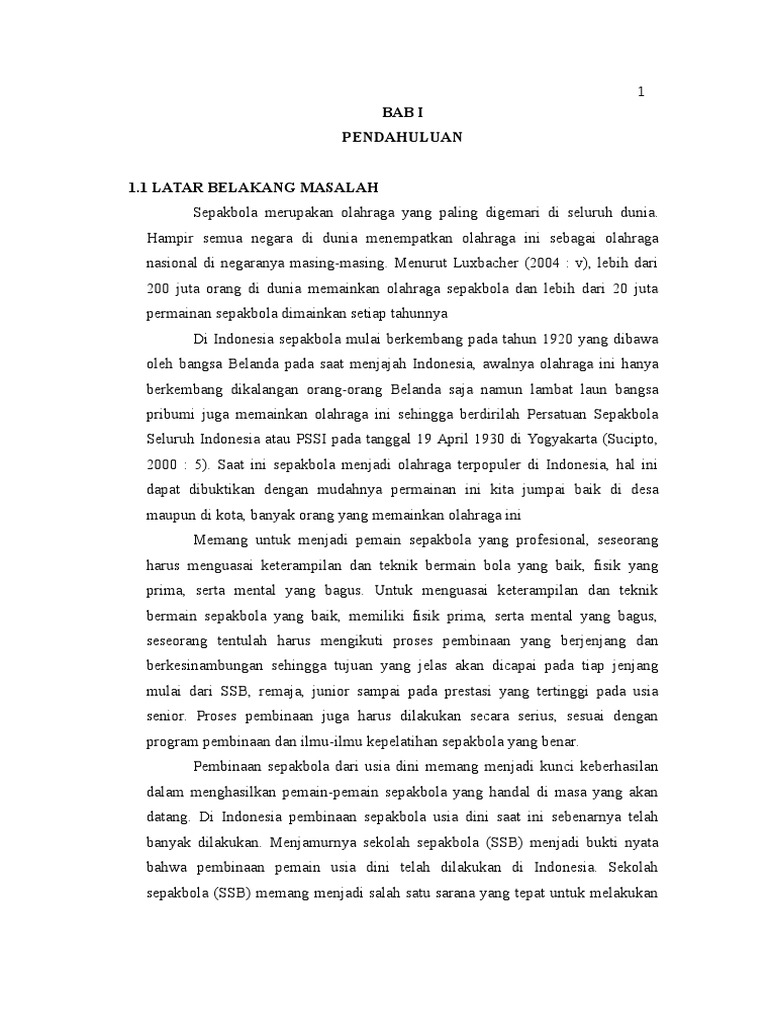 Program Latihan Fisik Sepak Bola Profesional | PDF