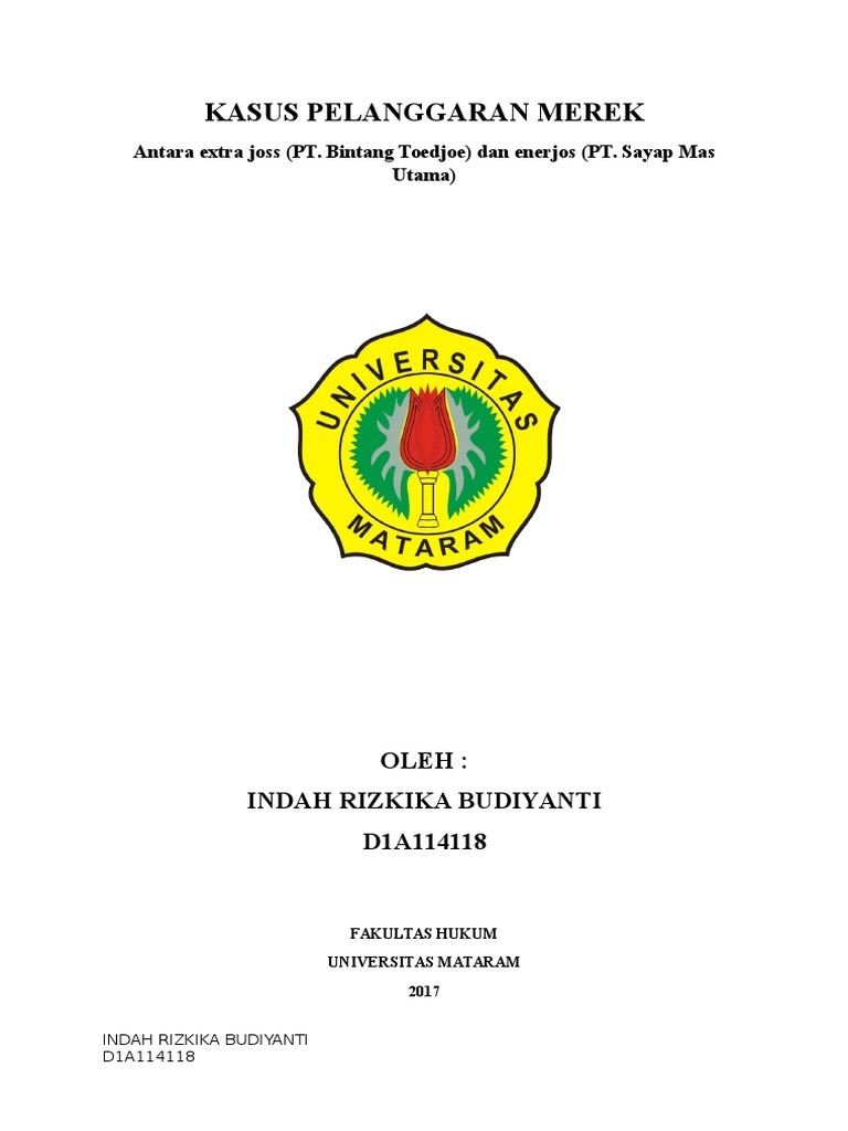 Kasus Pelanggaran Hak Merek | PDF