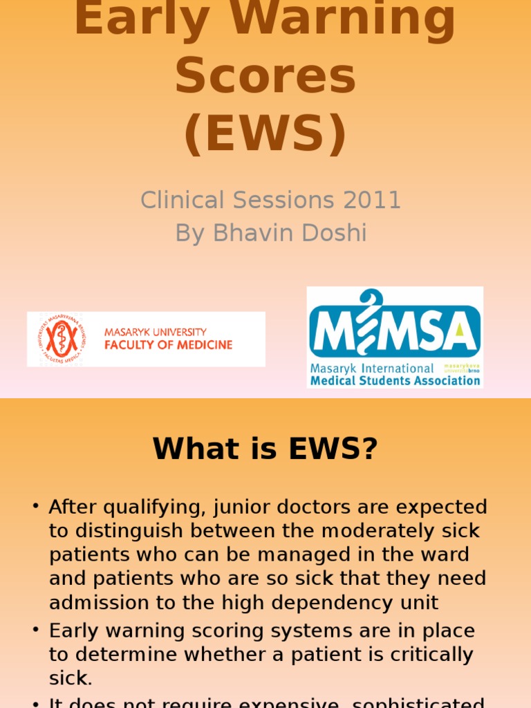 Early Warning Scores | PDF | Blood Pressure | Patient