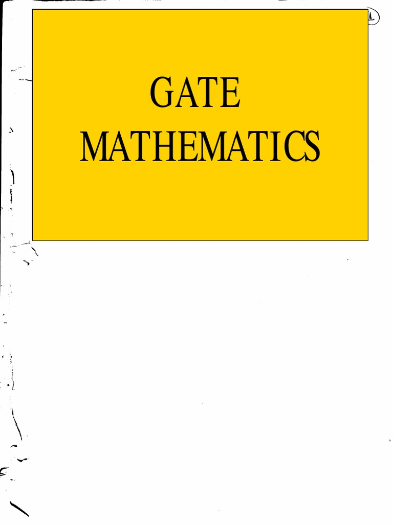 Gate Mathematics: MAI) 4S | PDF