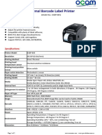 YHD-80E 80mm Receipt Printer | PDF | Printer (Computing) | Office Equipment