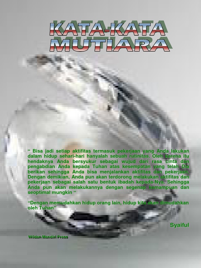 Buku Kata Mutiara PDF | PDF