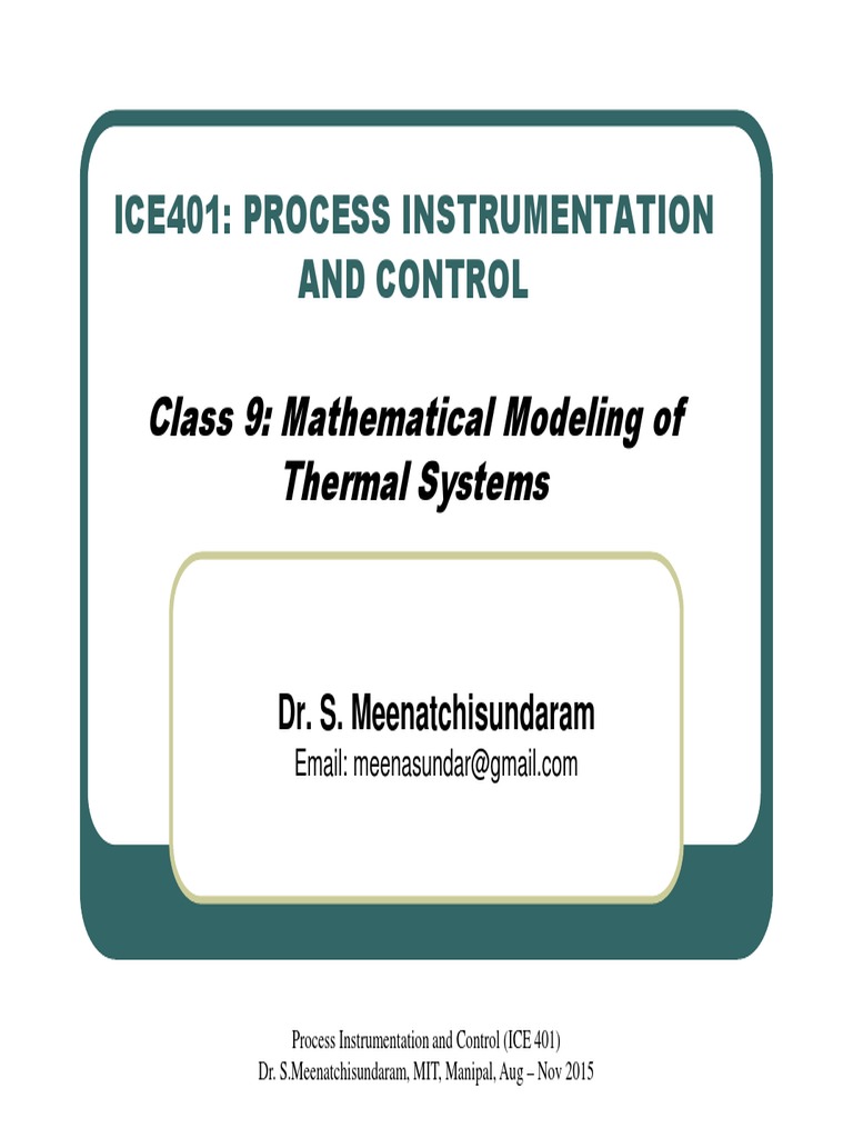 Thermal Systems Mathematical Modeling | PDF | Heat Transfer | Heat