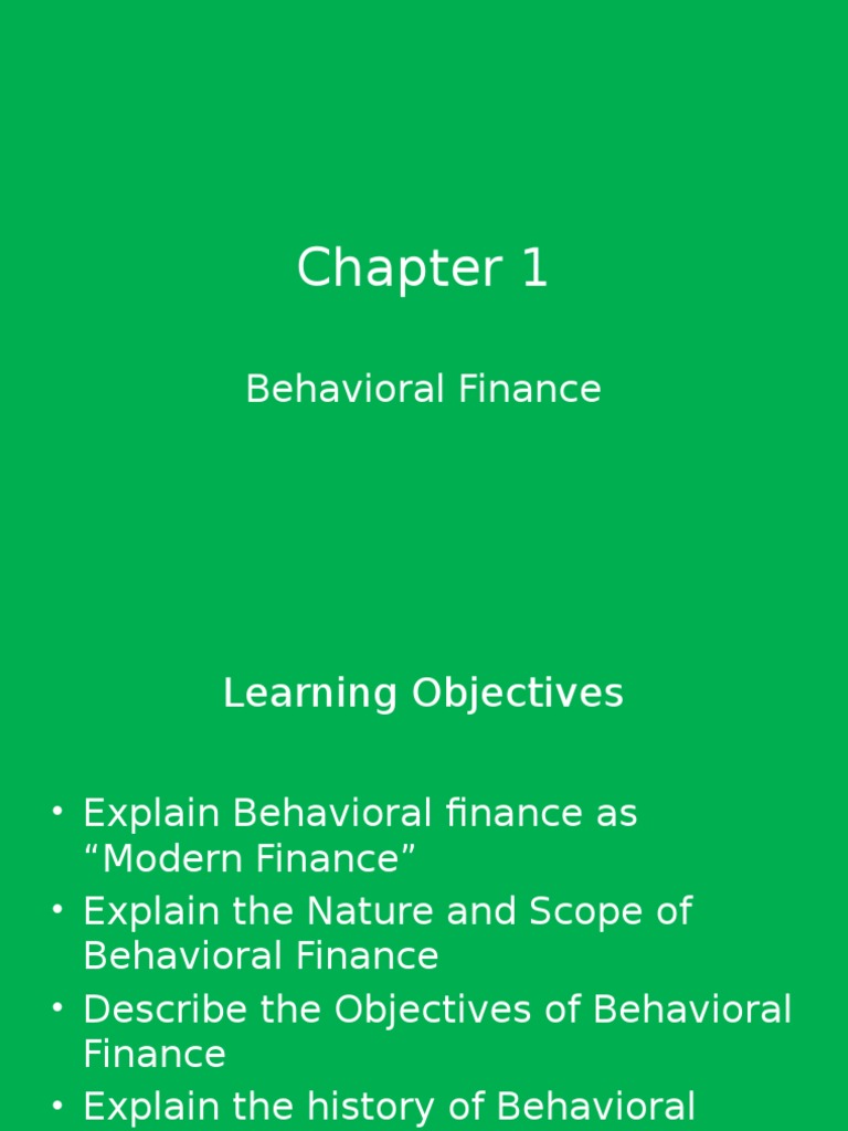 Behavioural Finance | Behavioral Economics | Efficient Market Hypothesis