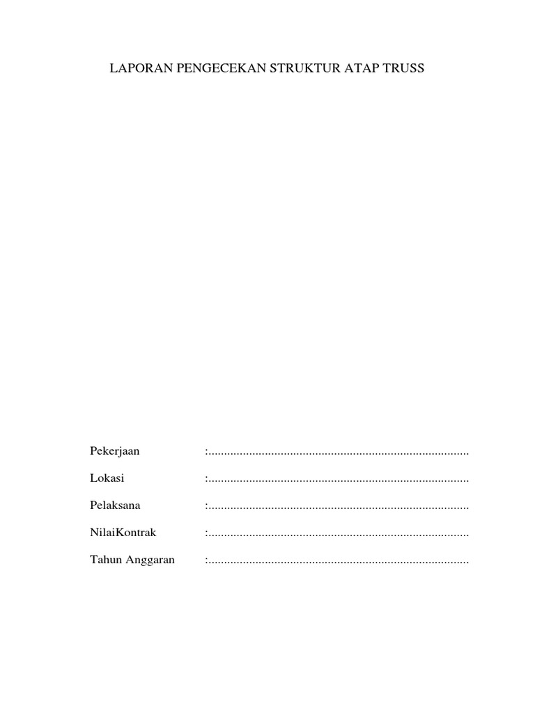 Perencanaan Struktur Atap Truss 32 M | PDF