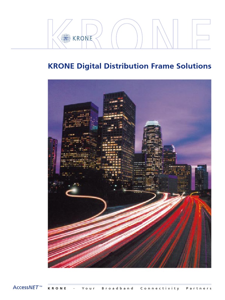 Krone Digital Distribution Frame Solutions: Accessnet | PDF | Coaxial ...