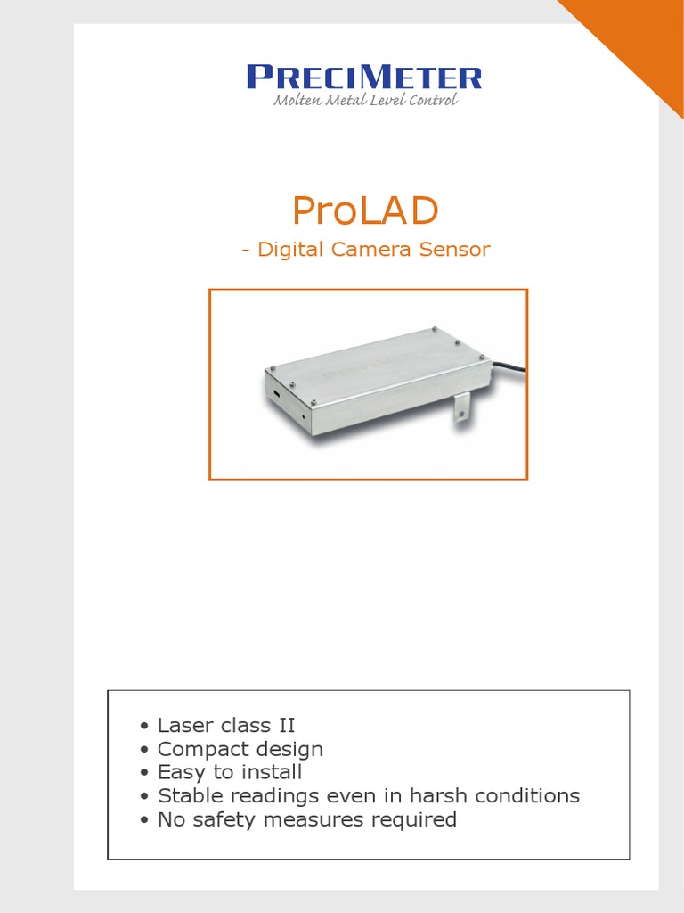 Prolad: Molten Metal Level Control | PDF | Laser | Sensor