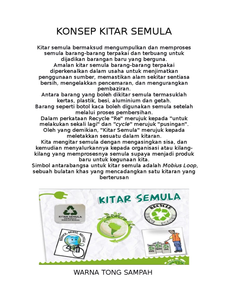 Konsep Kitar Semula | PDF