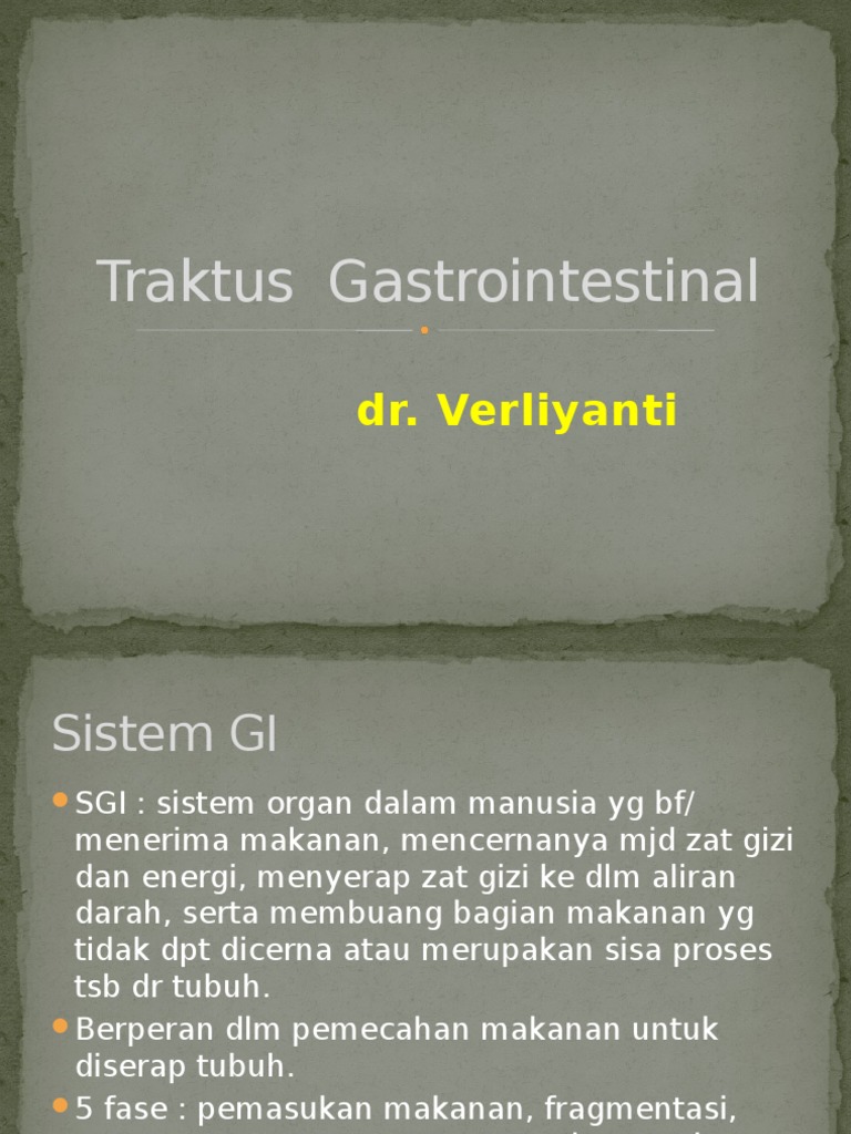 Struktur dan Fungsi Traktus Gastrointestinal | PDF
