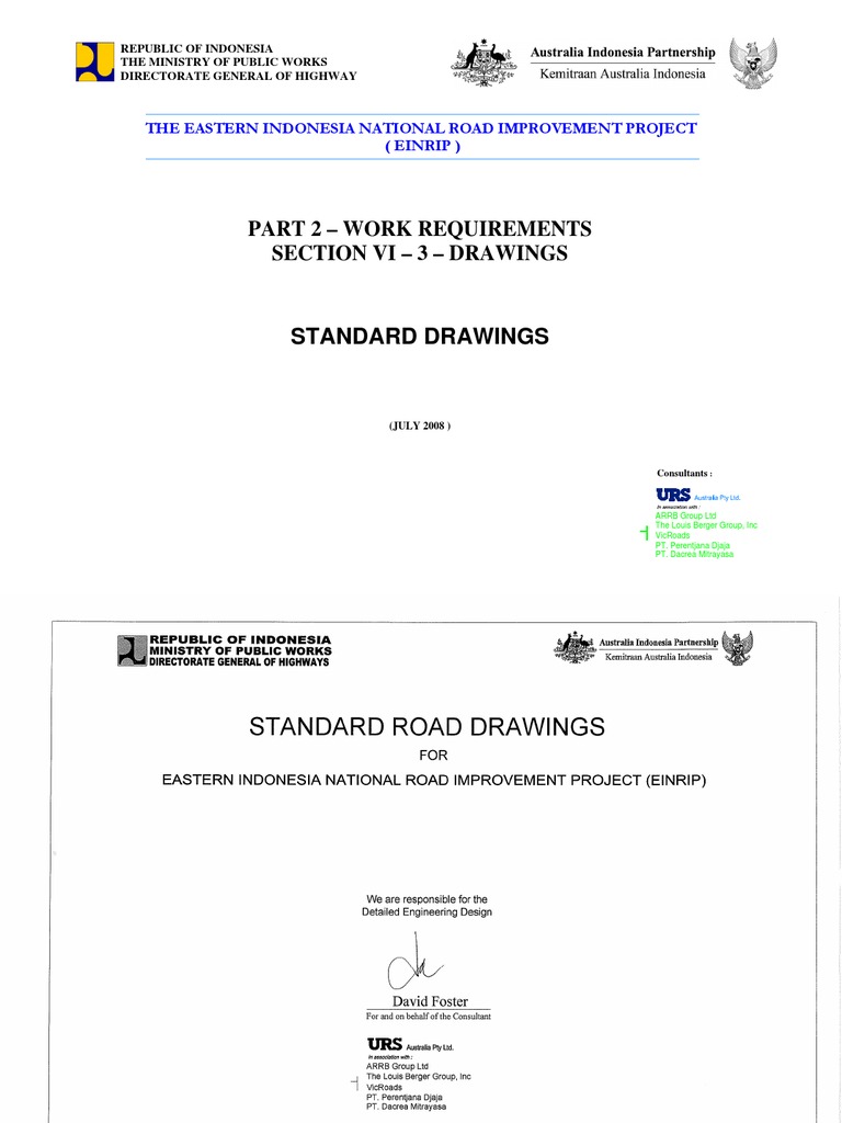Standard Drawings for EINRIP Project | PDF