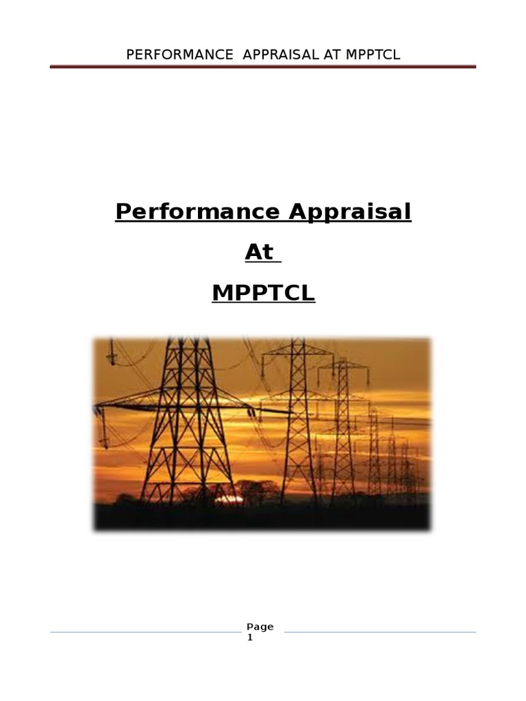 Performance Appraisal at MPPTCL New Ggits | PDF | Performance Appraisal | Research Design