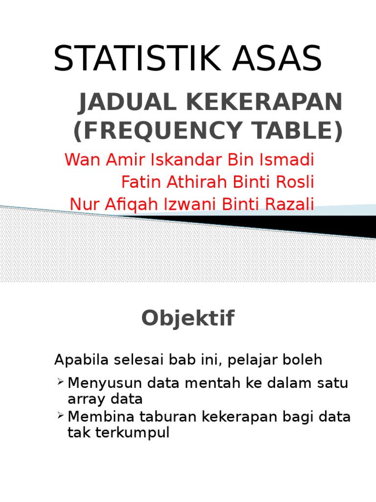 Jadual Kekerapan | PDF