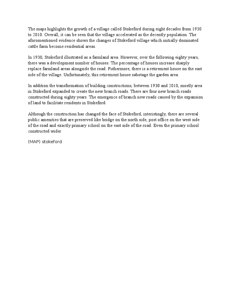 The Maps Highlights The Growth of A Village Called Stokeford During ...