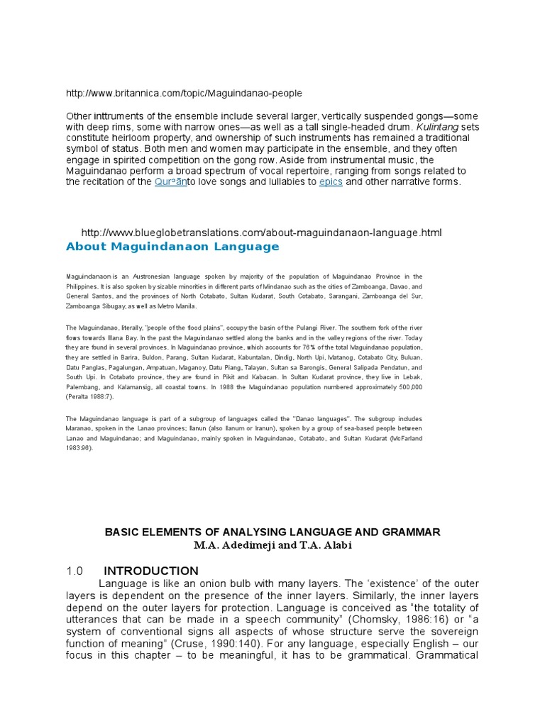 Elements of English Grammar Explained | PDF | Adjective | Phrase