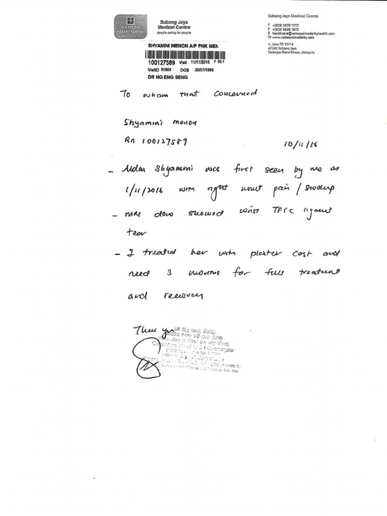 Doctor's Memo - Shyamini Menon PDF | PDF