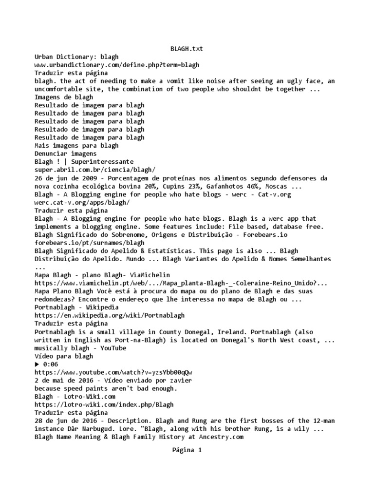 Blagh | PDF | Rede mundial de computadores | Internet e Web