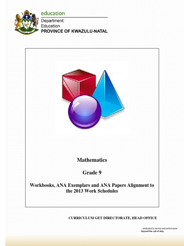 Grade 9 Mathematics Workbook Overview | PDF | Geometry | Fraction ...